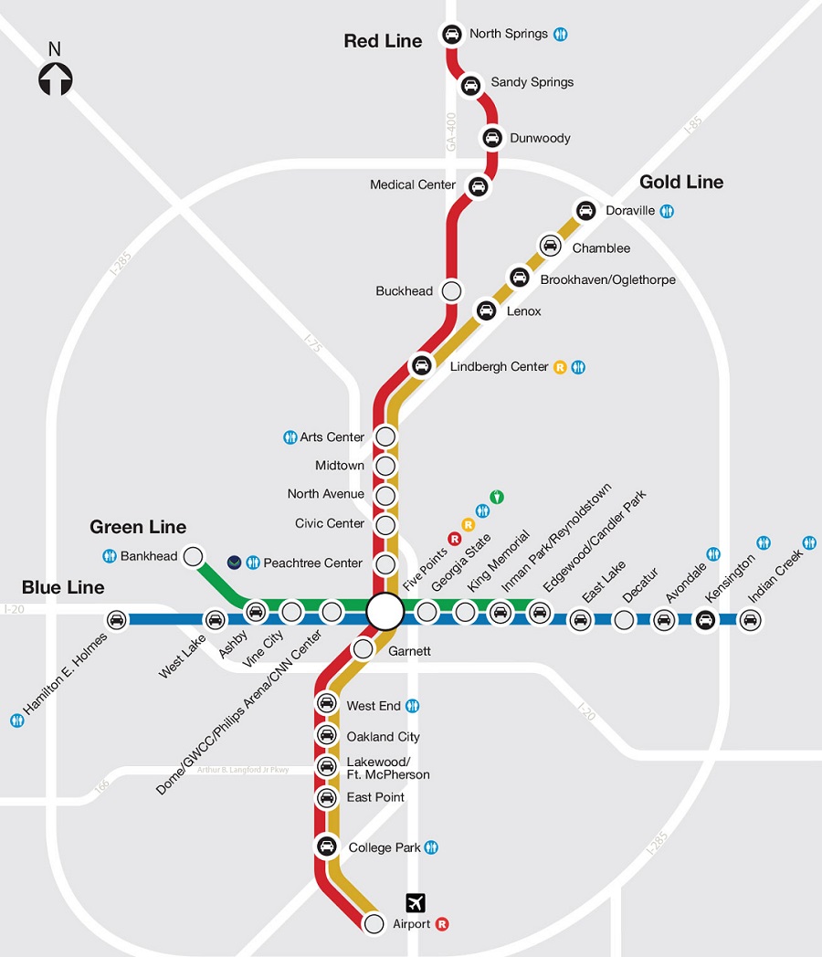 Atlanta MARTA Stations Route Map Tickets Schedule 2025 